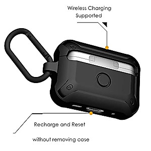 Aulumu AirPods Pro Case & Magnetic Phone Grip, Locking Case Support for AirPods Pro [2nd/1st Generation], Includes AirPods Pro Case and Magnetic Phone Holder