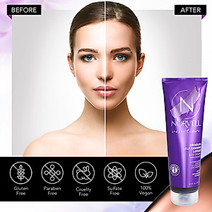 Norvell Venetian Sunless Self Tanner Gradual Color Extender Moisturizing Lotion, 8.5 fl.oz - Self Tanning Cream with Violet and Brown Tone, Instant Bronzers Fake Tan