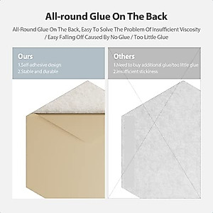 Amantech 12 Pack Acoustic Panels Self Adhesive Sound Proof Foam, High Density Sound Acoustic Foam Panel, 12X10.23X0.4 Inch Hexagon Wall Panels in Home,Office,Reccording Room,Studio(Beige)