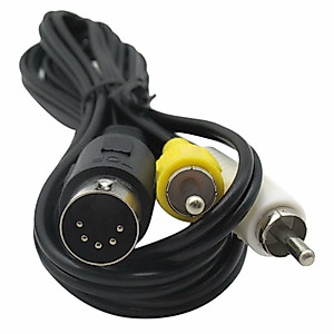 WGL New AV Cable & AC Power Cord Bundle for SEGA Genesis system, Genesis1/MK1601