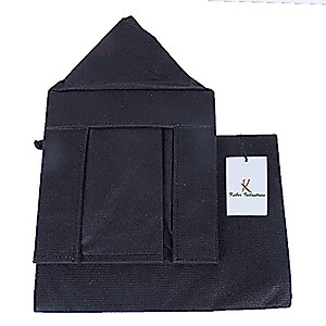 Kuber Industries 4 Piece Non Woven Shirt Stacker Wardrobe Organizer Set, Black-Ctktc31833