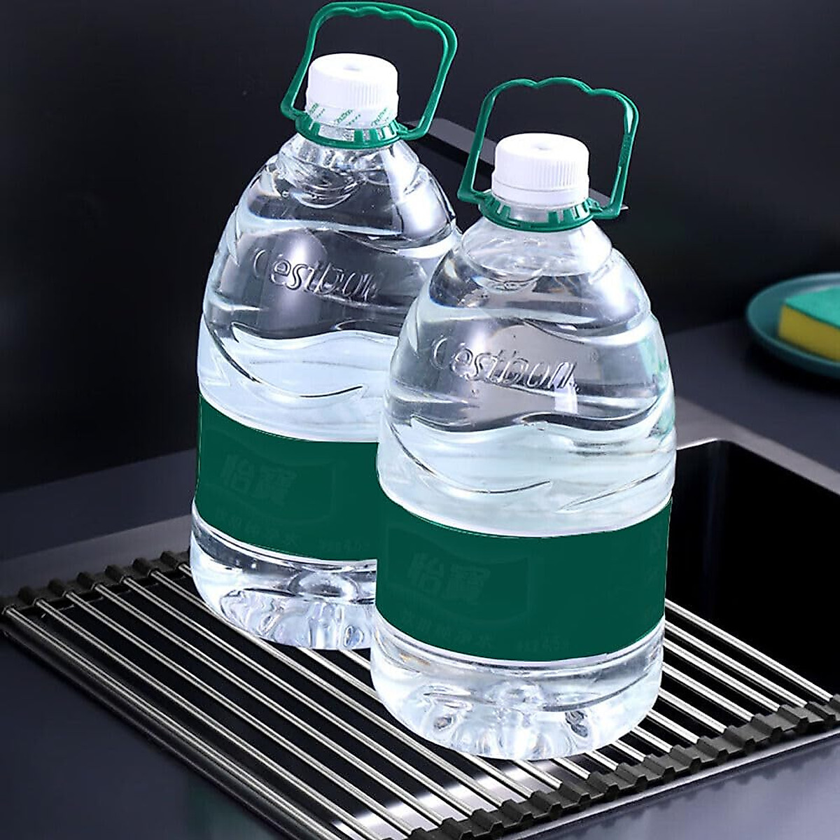 18x15 Roll up Sink Drying Rack Over The Sink Multipurpose roll-up Dish Drying Rack Kitchen Stainless Steel Sink Drain Rack Roll Up Dish Rack Food Drying Mat roll-up Dish Drying Rack