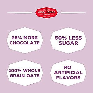 Miss Jones Baking Monster Cookie Mix - Gluten Free, 25% More Chocolate, 50% Lower Sugar, Lactation Cookie, Naturally Sweetened Desserts & Treats (Pack of 1)