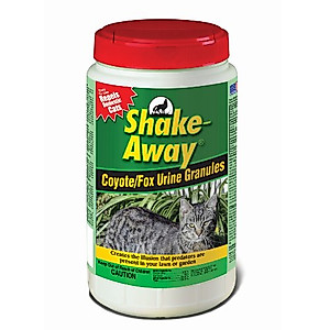 Shake Away 5006458 Coyote/Fox Urine Granules – Repels Domestic Cats, 5 lb