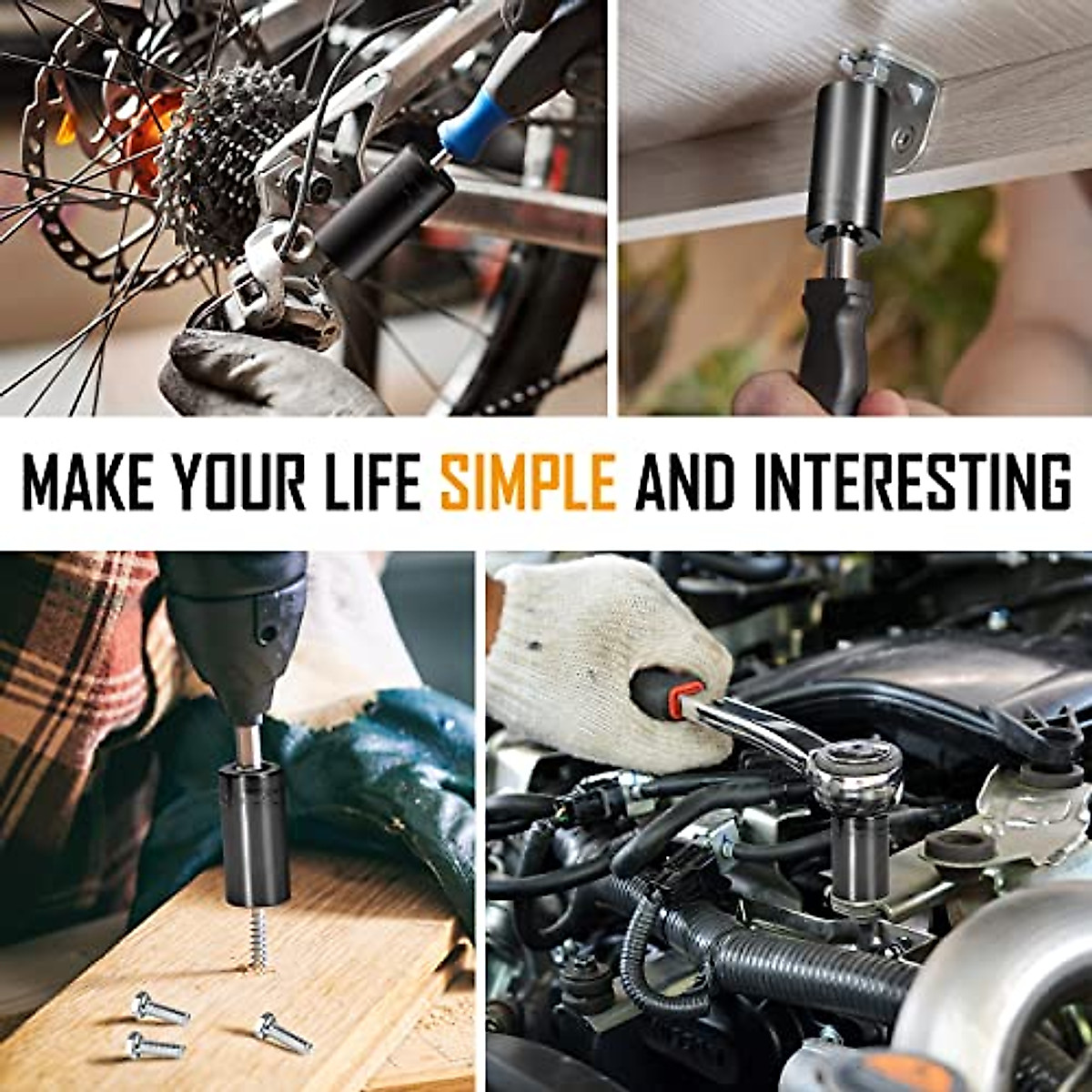 Gifts for Dad, Universal Socket with 9 in 1 Multi-Tool Pen Set