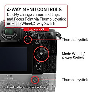 Panasonic LUMIX G9 4K Digital Camera, (DC-G9KBODY) (Black)