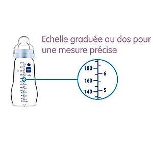 Mam Glass Bottle 170ml Silk Teat 0 Months +