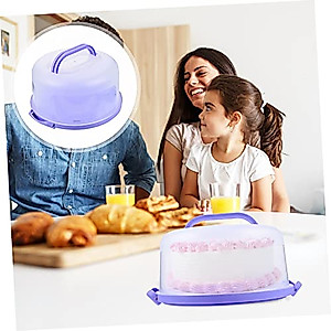 CALLARON Box Cake Box Favor Boxes for Wedding Gift Card Box Holder Mini Paper Cups Cake Dome Locking Dessert Carrier Cake Container Dessert Container Cake Boxes Purple Food