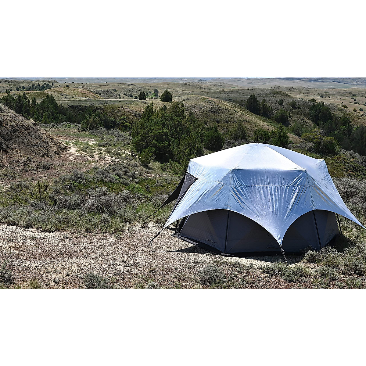 RDS Gear - Obsidian Heatshield Thermal Tent Cover - UV 50+ Light Blocking Outdoor Camping Tarp Canopy - Ultralight Over Tent Sun Shade - Lightweight Camp Fly to Cool Your Shelter - Instant Setup