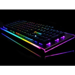 Rosewill Mechanical Gaming Keyboard, 19 RGB Backlit Modes, Dynamic Customizable Rim Backlights, Brown Switches - NEON K75 V2 BR