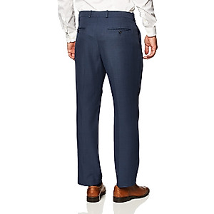 Perry Ellis Portfolio Men's Performance Dress Pant, Modern Fit, Non-Iron, Flat Front Stretch (Waist Size 30 - 42), Mood Indigo, 36W x 30L