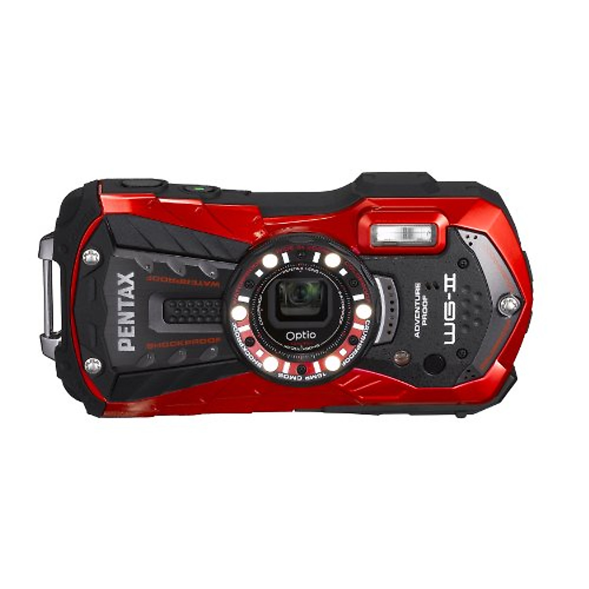 Pentax Optio WG-2 Digital Camera, Vermillion Red