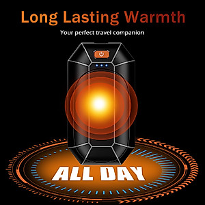 Nicelemon Electric Hand Warmers Rechargeable 2 Pack, Reusable Handwarmers, Portable Pocket Heater for Camping, Hunting, Golf, Gift for Men Women (Black)