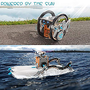 14-in-1 Solar Robot Kit, Educational STEM Science Toy, DIY Solar Power Building Kit, Gift for Kids Boys Girls 8 9 10 11 12 Years Old