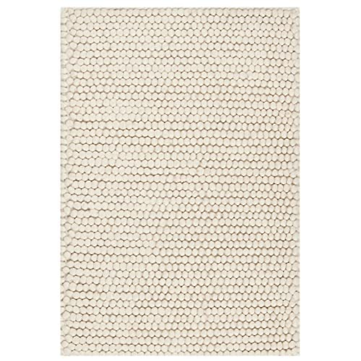 SAFAVIEH Natura Collection 2' x 3' Ivory NAT620A Handmade Premium Wool Accent Rug