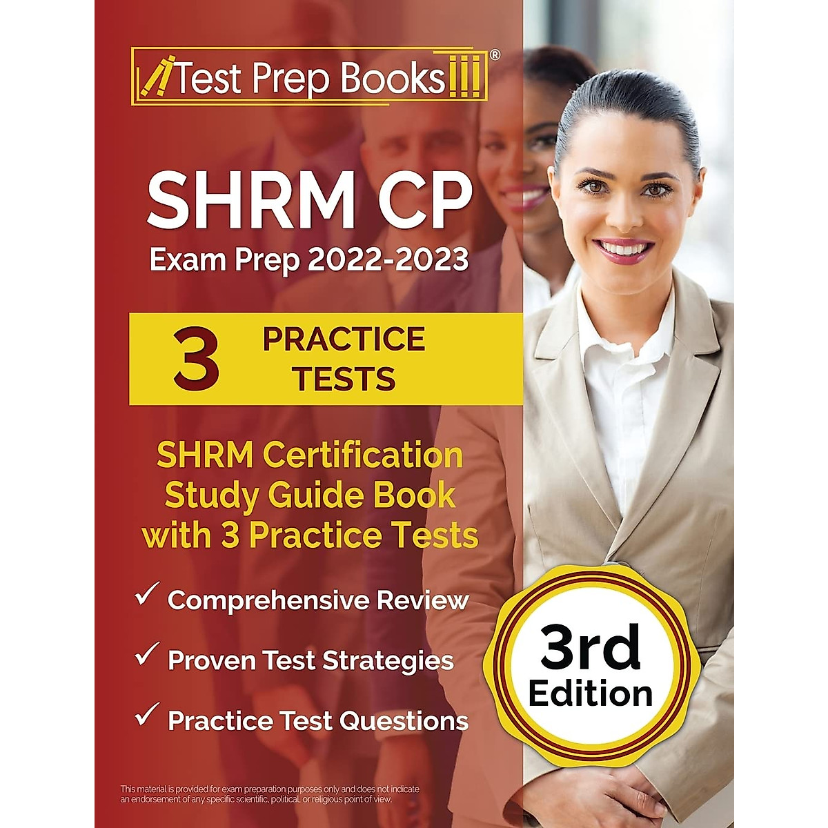 SHRM CP Exam Prep 2022-2023: SHRM Certification Study Guide Book with 3 Practice Tests [3rd Edition]