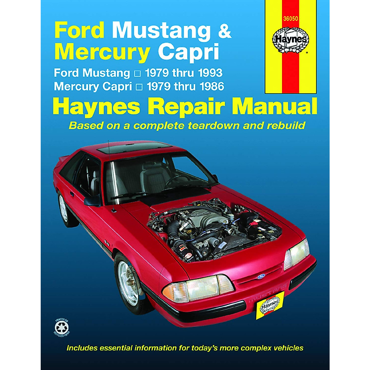 Ford Mustang, Ghia & Cobra (79-93) & Mercury Capri, Ghia & RS (79-86) with In-line 4 cyl & 6 cyl, V6 & V8 Haynes Repair Manual (Haynes Repair Manuals)