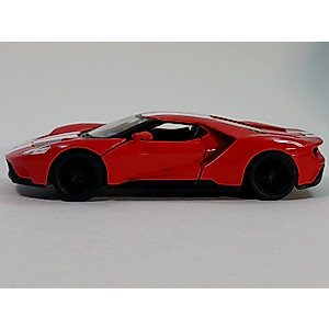 KiNSMART 2017 Ford GT Hardtop Red 1:38 Scale 5" Die Cast Metal Model Toy Super Sports Car