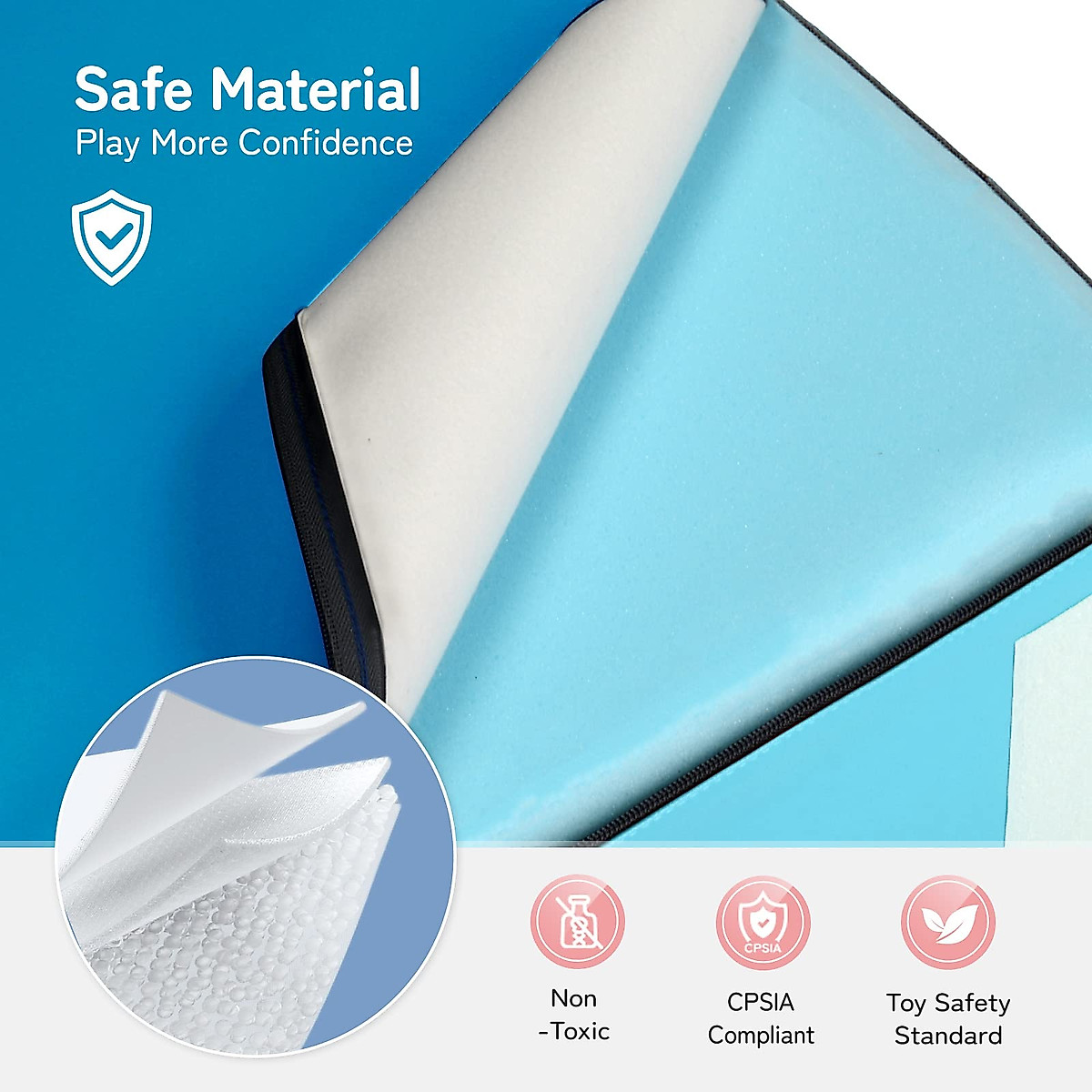 JOYMOR Indoor Soft Foam Climber Play Sets, Beginner Toddler Climber with Slide, Stairs and Ramp, Indoor Climbing Toys for Toddlers Kids and Children