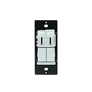 Legrand - Pass & Seymour Dimmer Light Switch with Fan Speed Control Switch, White Single Pole Dimmer Switch, LSCLDC163PWCCV4, 1 Count