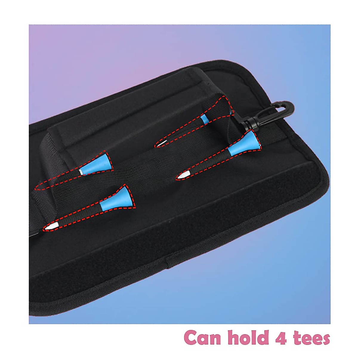 Mini Golf Club Bag Lightweight Shoulder Carrier Driving Range Practice Pack Portable Course Training Travel Case Foldable Sunday Bag Holding 3-5 Golf Clubs for Men Women Golfer