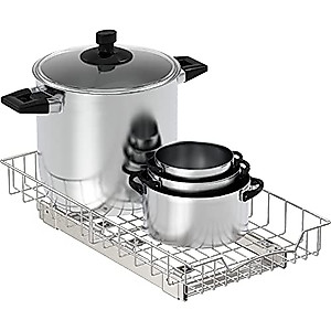 Simple Houseware Cabinet Pull Out Sliding Shelf Drawer Organizer (11”W x 21”D)