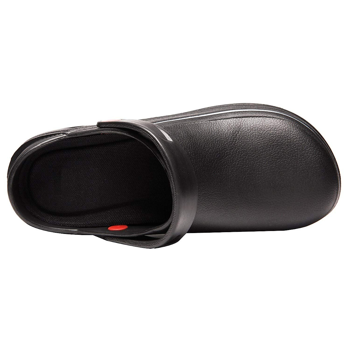 Men and Women's Non-Slip Nursing Chef Shoes Oil Water Resistant Safety Working Shoes for Kitchen Garden Bathroom, Black, 9 Women/8 Men