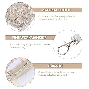 balacoo Toy Goat Rabbit Hay Feeder Bag Guinea Pig Hay Feeder Storage Hanging Hay Feeder Small Animal Hay Feeder Bag for Guinea Pigs Bunnies Chinchillas and Small Animals Hamster Hay