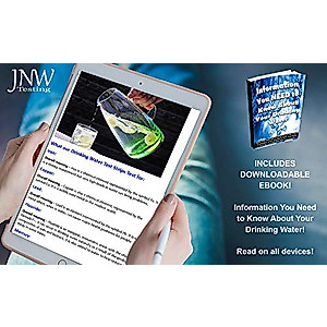 Drinking Water Test Kit - 15-in-1 Chlorine Drinking Water Test Strips with eBook - Lead Testing Kits for Drinking Water - Test Iron, Bromine, pH, Hardness, and More - 100 Tests - JNW Direct