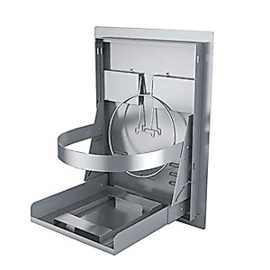 SUNSTONE C-LPCD20 20" Tank Tray Swivel Action Door Combo Propane Storage, Stainless Steel #4