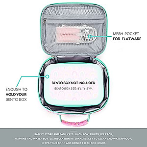 mibasies Kids Lunch Box for Girls and Boys Toddler Insulated Lunch Bag (Rainbow)