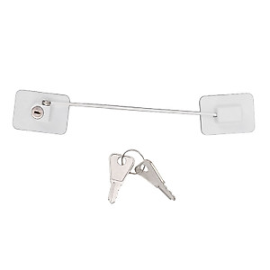 Refrigerator Lock Childproof Freezer Lock Child Safety Cabinet Drawer Lock with 2 Keys