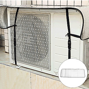 Air Conditioner Cover Cover Outdoor Air Conditioning Sun Shade Protection Silver 125x35cm Useful Tool