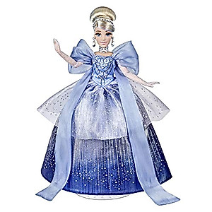 Disney Princess Style Series Holiday Style Cinderella, Christmas 2020 Fashion Collector Doll with Accessories, Toy for Girls 6 Years and Up