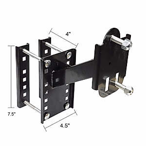 SOSERIVD Spare Tire Carrier Fits 4 & 5 & 6 Lugs Trailer Wheels on 4", 4.5'', 4.75'', 5'' and 5.5'' Bolt Patterns, Holds up to 150Lbs, Easy to Install