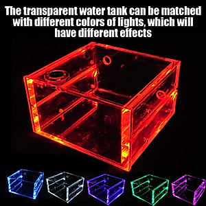 Water Cooling ,1.25L Water Cooling Cooling Reservoir All Transparent Acrylic Computer Accessories