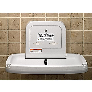 Koala Kare KB200-05 Horizontal Wall Mounted Baby Changing Station, White Granite