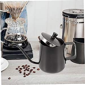 LALADEFIEE Coffee Maker Filter Kettle Stainless Coffee Pot Coffee Bar Accessories Espresso Machines Drip Teapot Coffee Turkish Long Spout Water Pot Tea Pots Stainless Steel