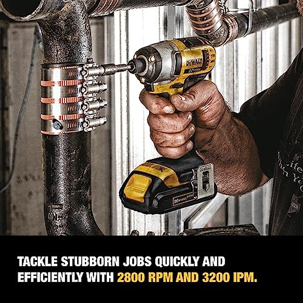 DEWALT 20V MAX Impact Driver Kit, 1/4-Inch, Battery and Charger Included (DCF885C1)