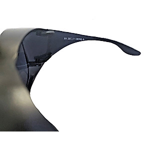 Solar Shield Fits-Over SS Polycarbonate II Smoke Sunglasses