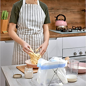 Knchy Countertop Folding Trash Bag Holder, Stainless Steel Garbage Bag Support Stand Portable Metal Trash Bag Bracket, Foldable Counter Top Plastic Bag Holders for Kitchen Garden Yard Indoor Outdoor