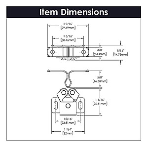 Hickory Hardware Alloy Steel P657-STB Collection Catch, 15/16 Inch, Bronze