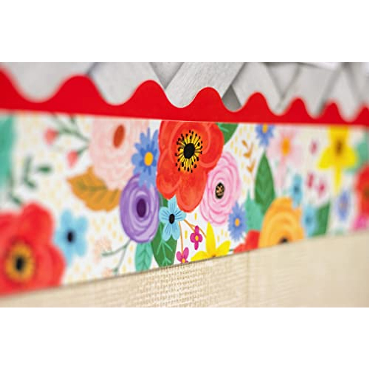 Teacher Created Resources Wildflowers Straight Border Trim, 35 Feet