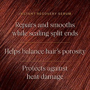 JVN Complete Instant Recovery Serum, Leave-In Anti Frizz Hair Serum, Repairs Hair and Protects Against Heat Damage, Smoothing Serum for All Hair Types, 3.4 Fluid Ounces