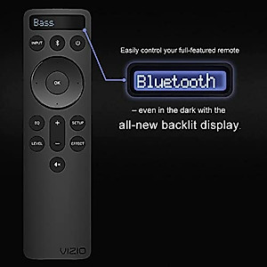 Original Replacement Bluetooth Backlit Display Soundbar Remote for VIZIO Home Audio Sound System V21-H8R V21d-J8 V51-H6 V51x-J6 M21D-H8R M21D-H8 M512-H6 M51a-H6 M512a-H6 M51AX-J6 P514A-H6(Model - D51)