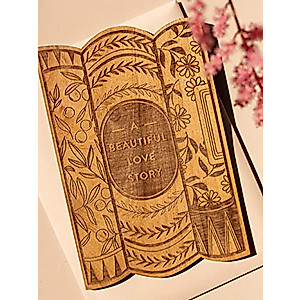 Beautiful Love Story Wood Card [Personalized Gifts, Custom Message, Love, Anniversary, Wedding, Birthday, Just Because]