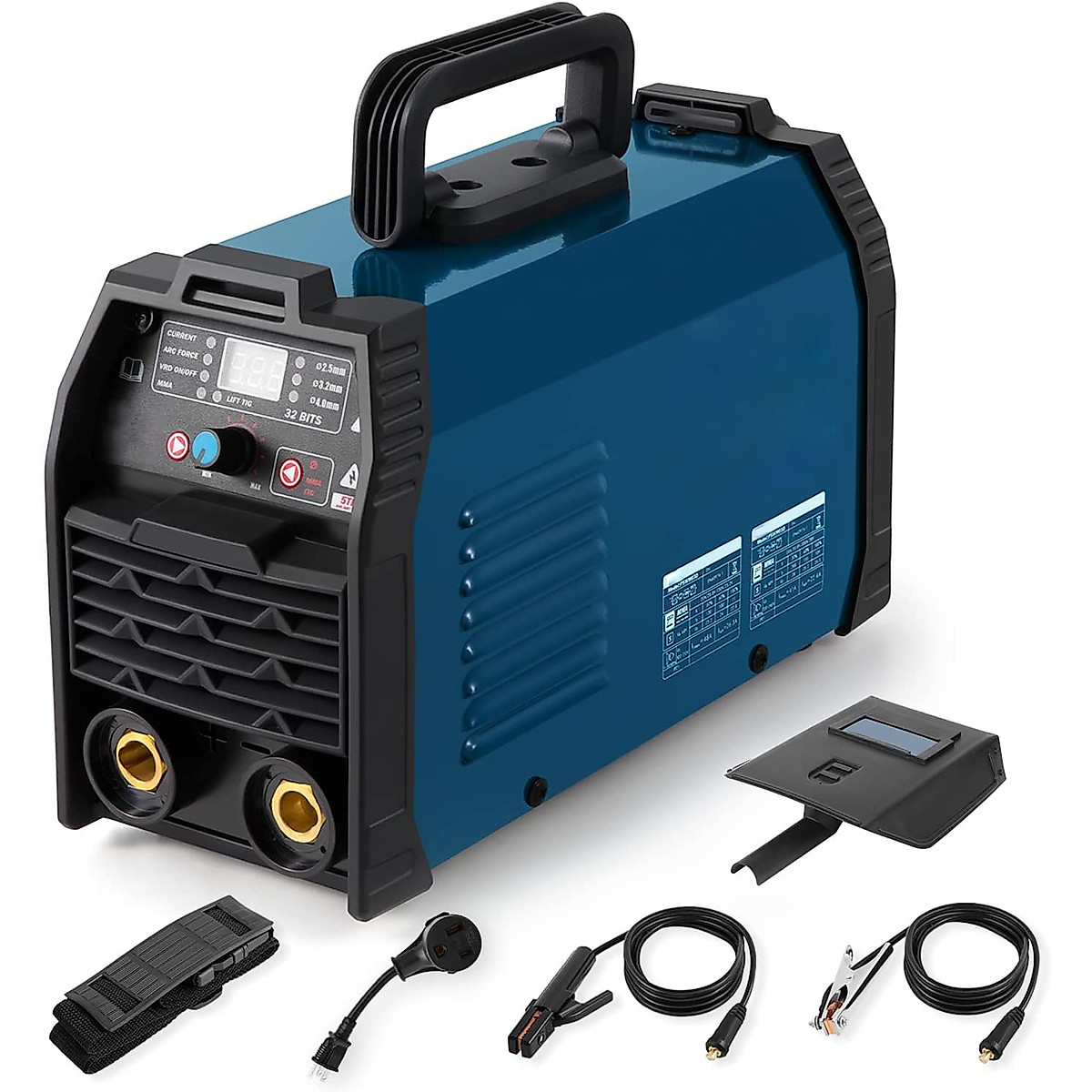 200A ARC Welding Machine, 110V/220V Dual Voltage Welder, IGBT Stick MMA Welder LED Display with Electrode Holder Work Clamp