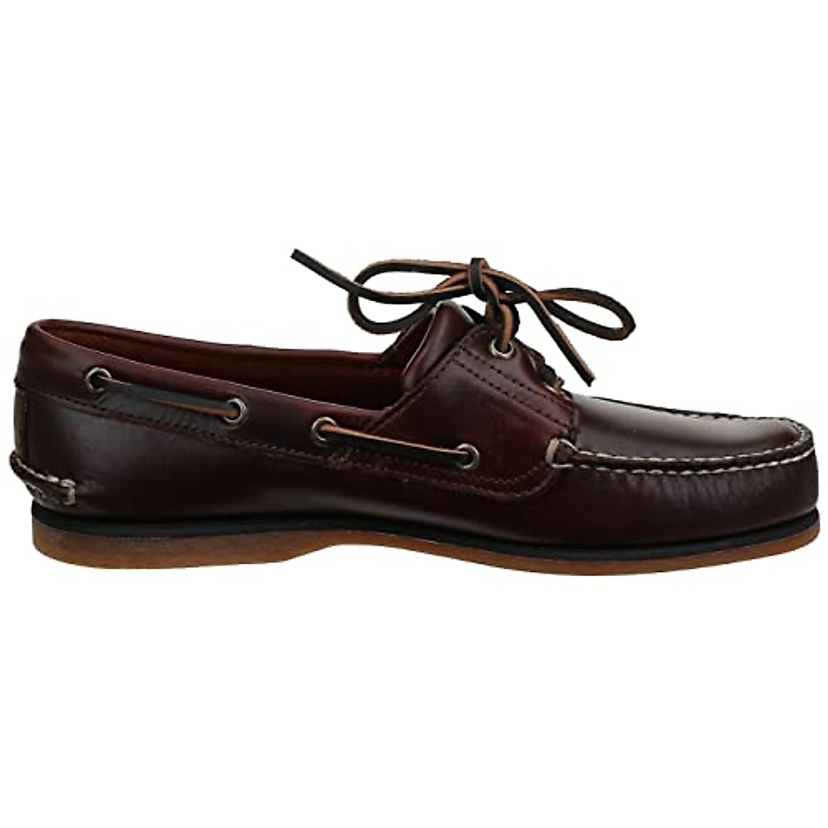 Timberland mens 2-eye Boat loafers shoes, Rootbeer/Brown, 8.5 US