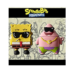 Cute Case Compatible for Apple AirPods 2/1 AirPods Case Cover 3D Slim Shockproof Silicone Shell Anti-Fall Cover for AirPods Charging Cartoon Case with Carabiner (AirPods 2/1, Cute Cartoon1)