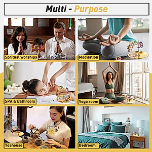 Crystal Tree Palo Santo Holder, 7 Chakra Incense Holder, Brass Incense Holder 5.5 inches, 6 in 1 Ash Catcher for Incense Sticks/Coil Incense/Sage/Incense Cones Yoga Meditation Room Home Décor